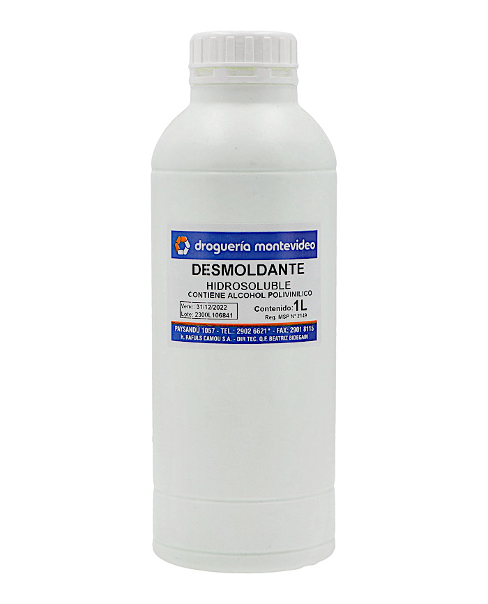 DESMOLDANTE HIDROSOLUBLE 1 L - Droguería Montevideo