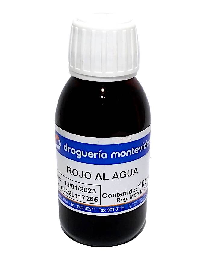 COLORANTE ROJO AL AGUA 100 ml - Droguería Montevideo