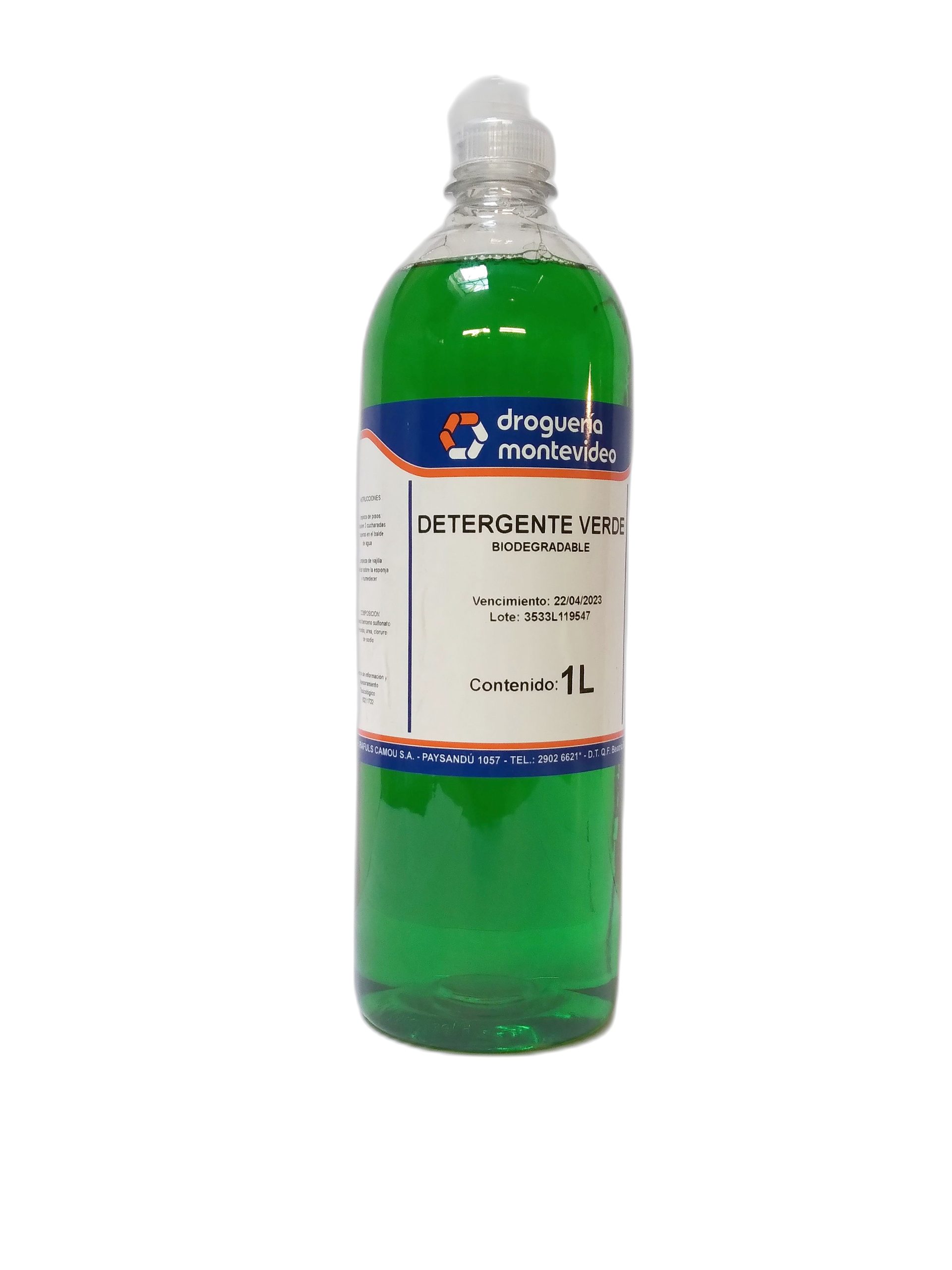 DETERGENTE VERDE FRESCURA 1L - PODEROSO Y REFRESCANTE
